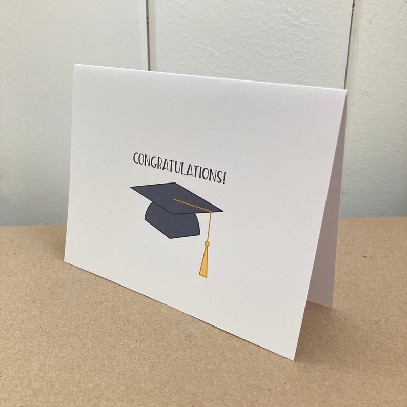 Congratulations! - Greeting Card - Graduation Cap - Etsy
