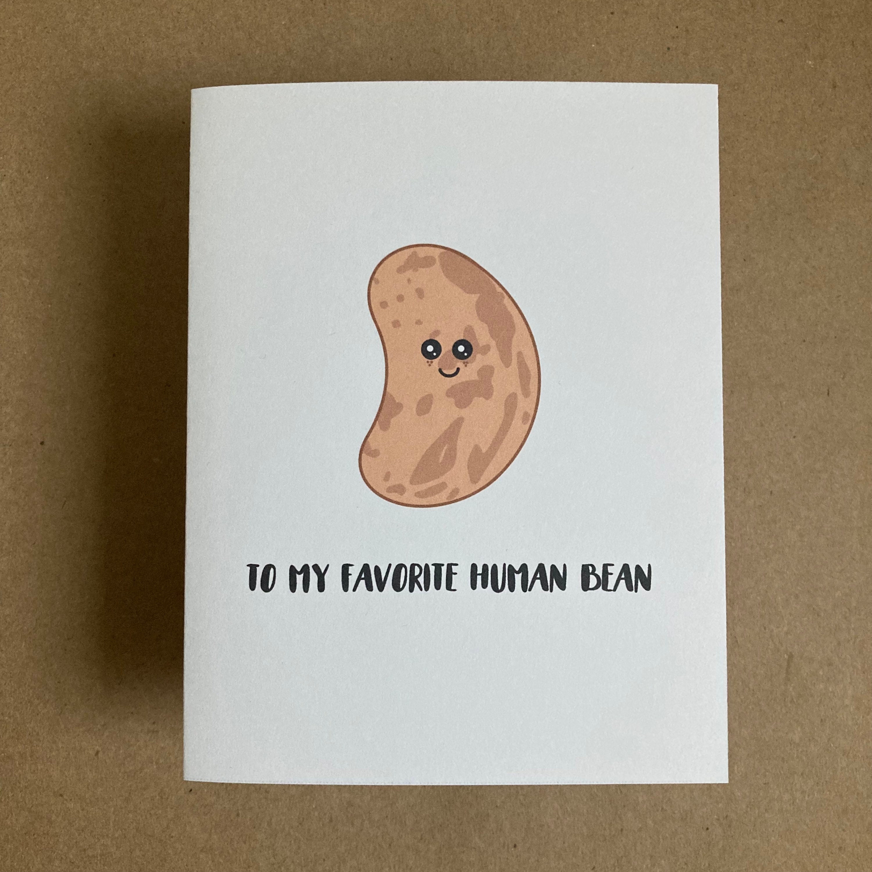 To My Favorite Human Bean - Greeting Card - Pinto Bean - Etsy