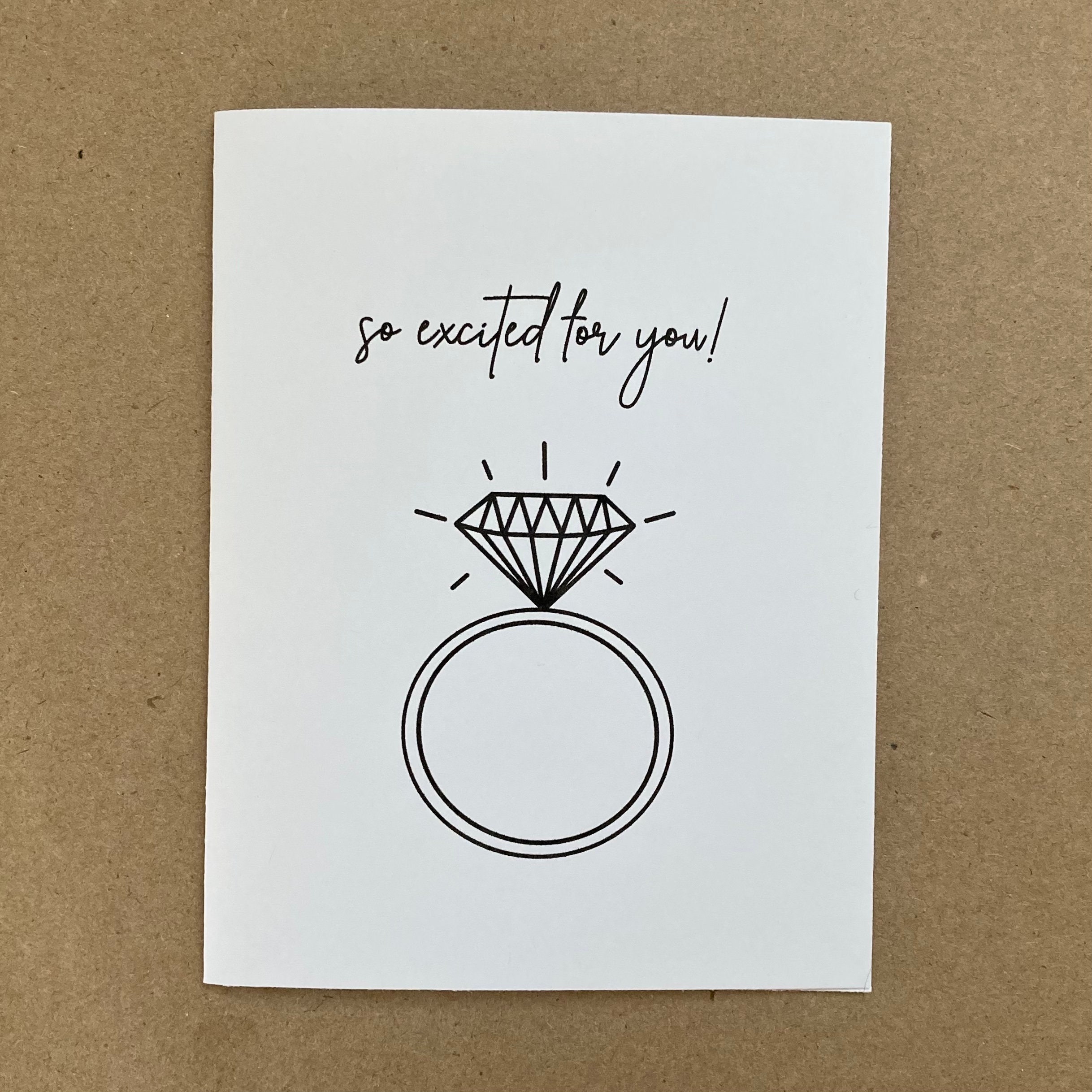 So Excited for You! - Engagement - Wedding - Bridal Shower Card - Etsy