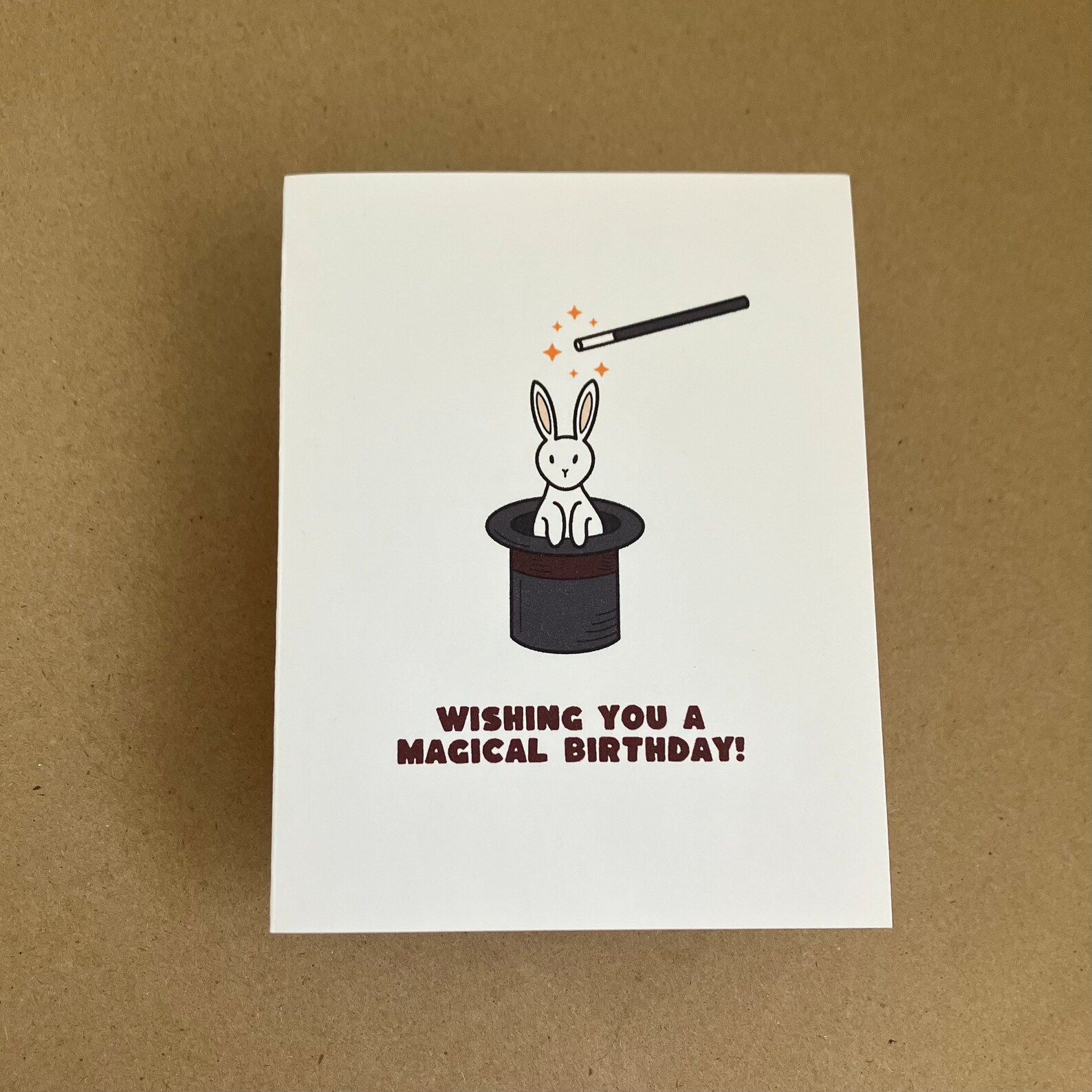 Wishing You a Magical Birthday - Birthday Card - Magician Hat - Rabbit ...