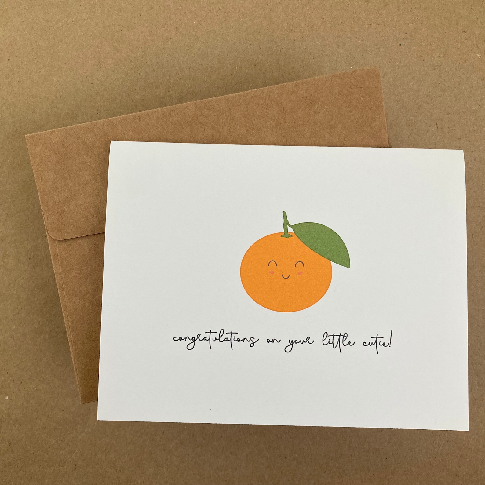 Congratulations on Your Little Cutie! - Greeting Card - Clementine - Etsy