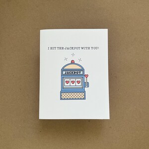 I Hit the Jackpot With You - Greeting Card - Etsy