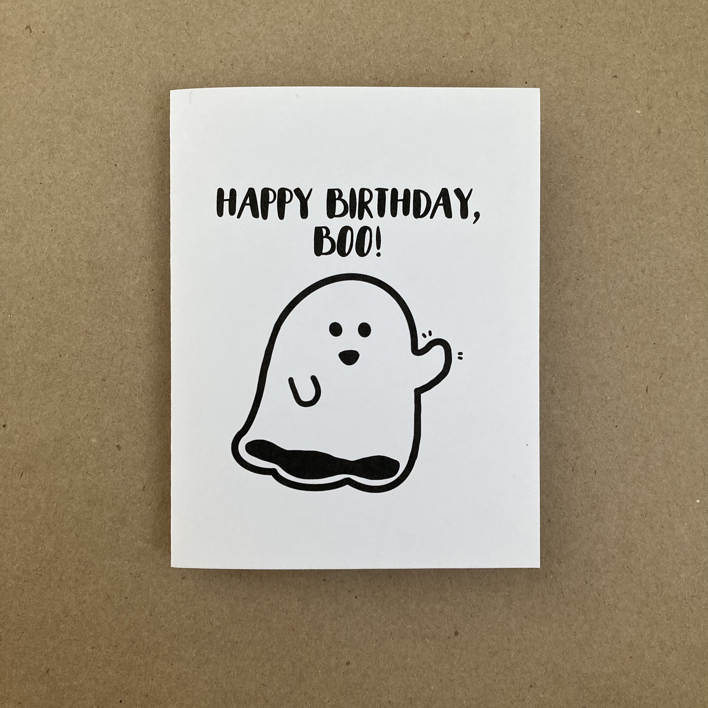 Happy Birthday, Boo! - Birthday Card - Ghost - Etsy
