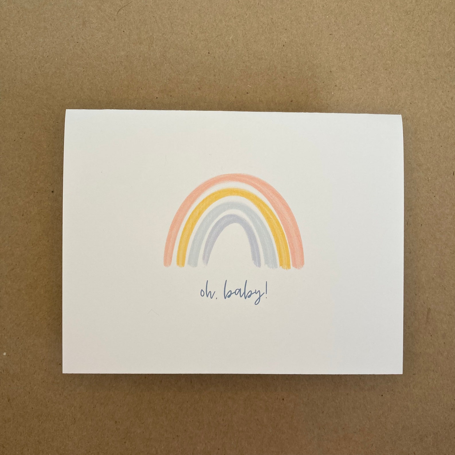 Oh, Baby! - Greeting Card - Rainbow - Etsy