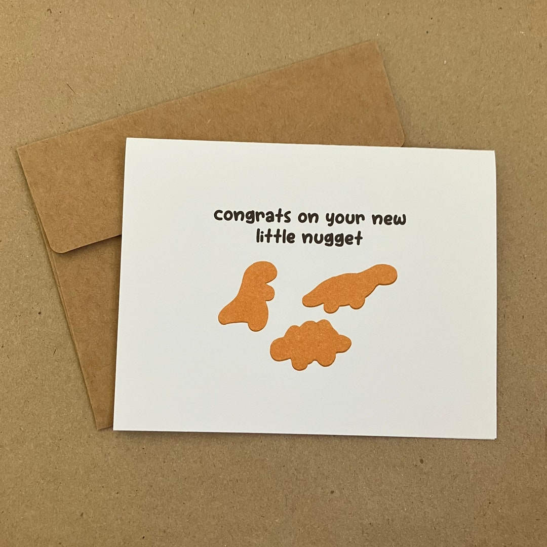 Congrats on Your New Little Nugget - Greeting Card - Etsy