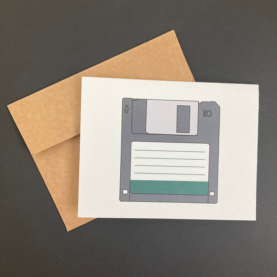 Floppy Disk Blank Card Millennial Nostalgia - Etsy