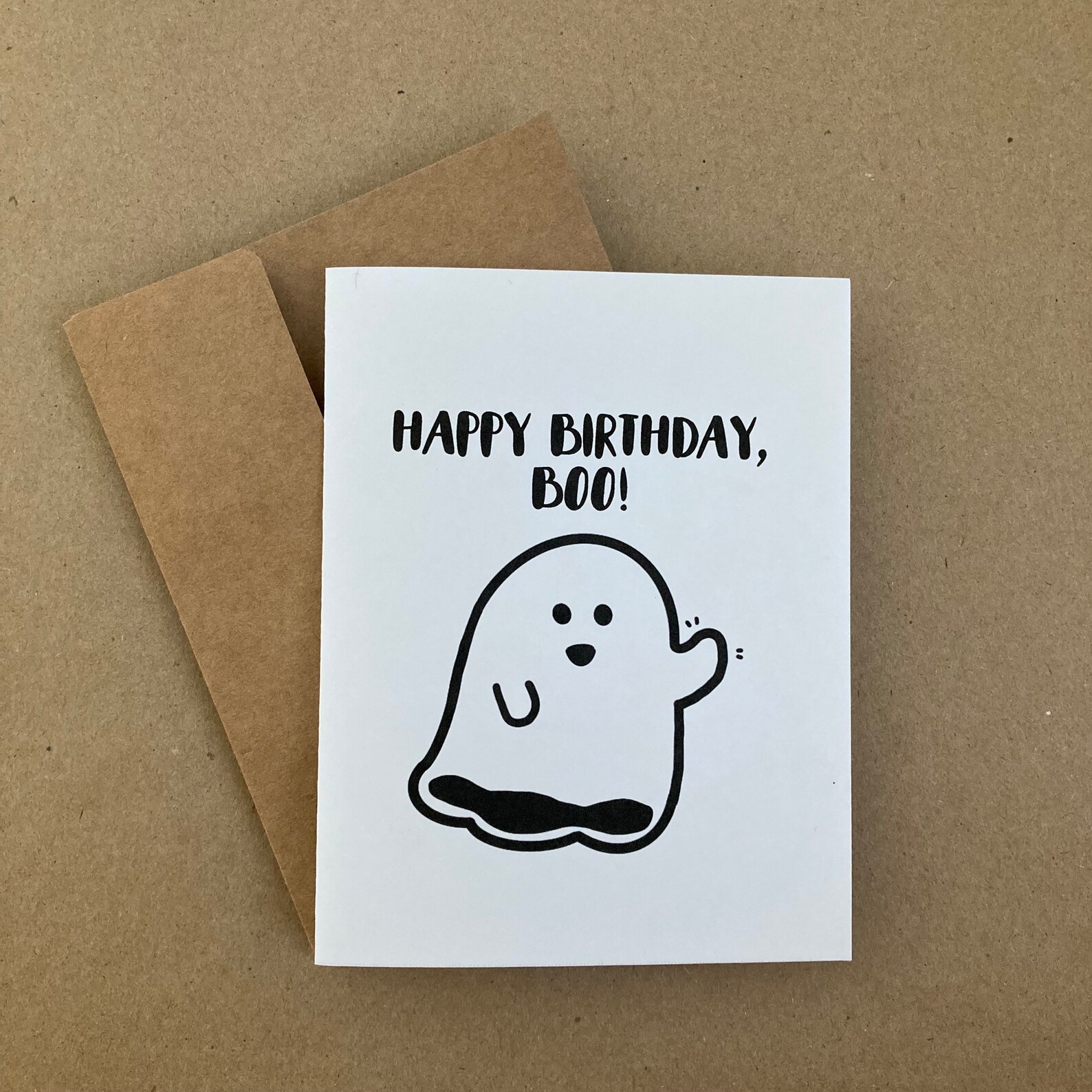Happy Birthday, Boo! - Birthday Card - Ghost - Etsy