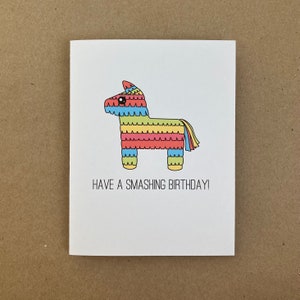 Have a Smashing Birthday Birthday Card Piñata - Etsy