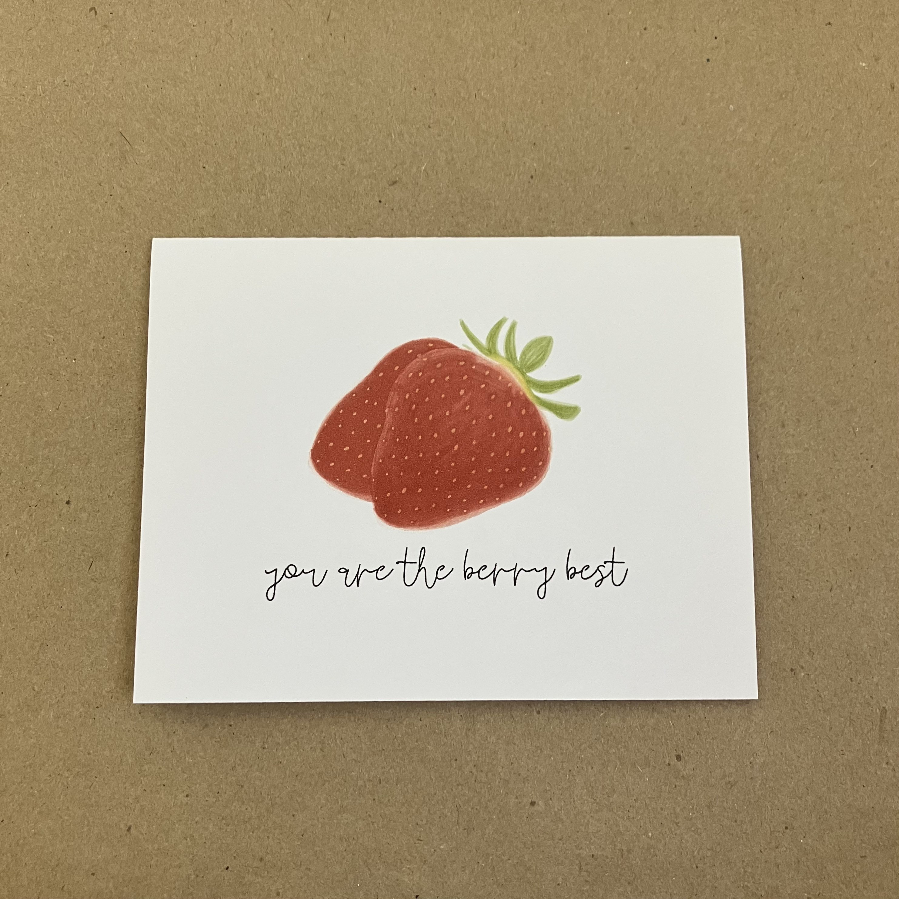 You Are the Berry Best - Greeting Card - Strawberry - Etsy