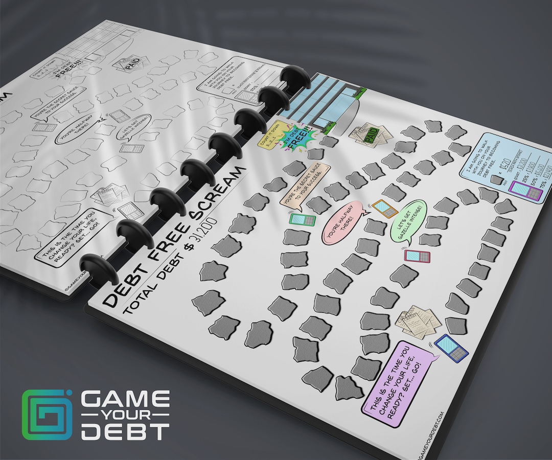 Debt Free Printable, Debt Free Coloring Chart Printable, Dave Ramsey ...