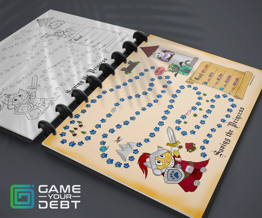 Debt Tracker Printable Cute Chart, Debt Free Coloring Tracker, Debt ...