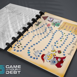 Debt Tracker Printable Cute Chart, Debt Free Coloring Tracker, Debt ...