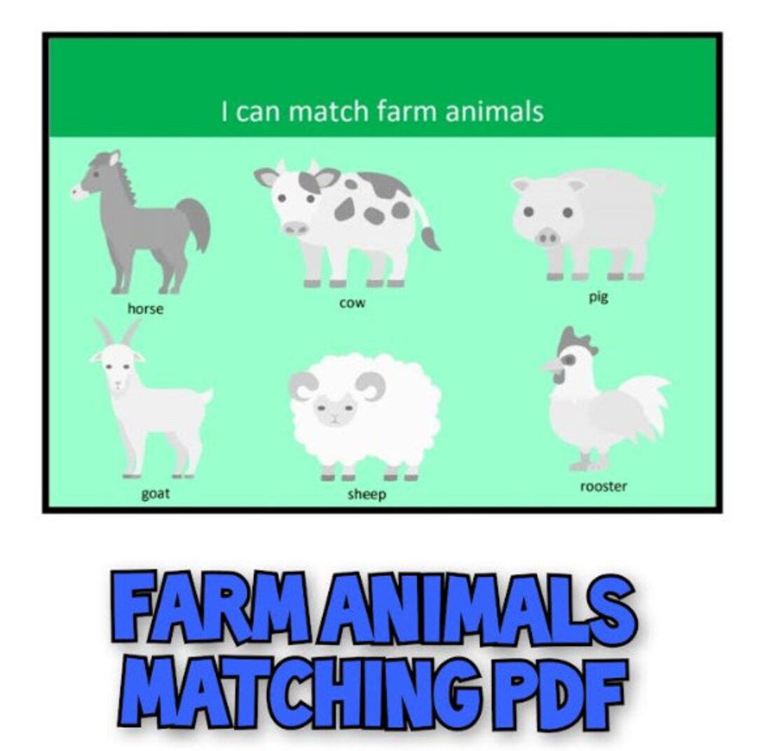 Farm Animals Activity Sheet PDF Download - Print at Home, EYFS, Early ...