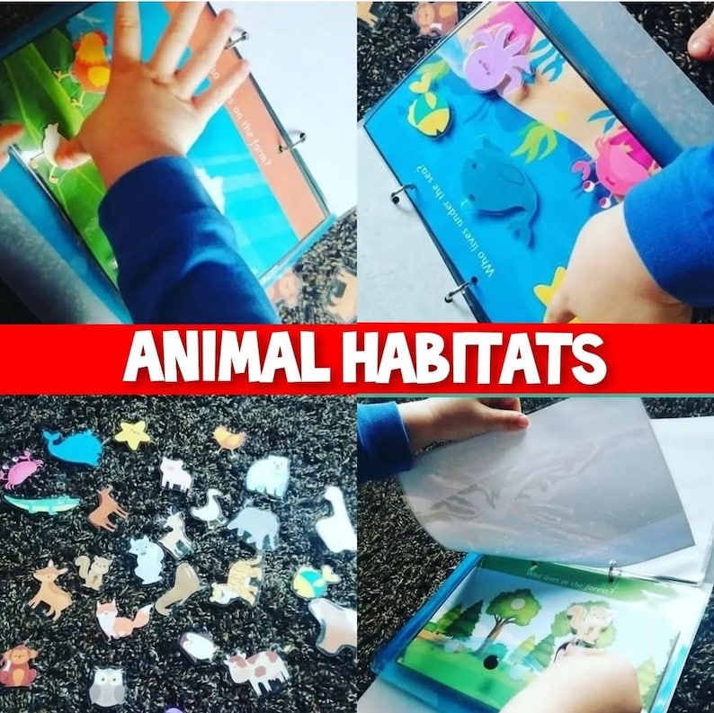 Animal Habitats PDF Download Learning Sheets - EYFS, Early Years, STEM ...