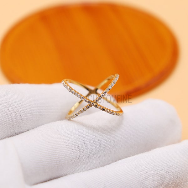 Criss Cross Ring - Etsy