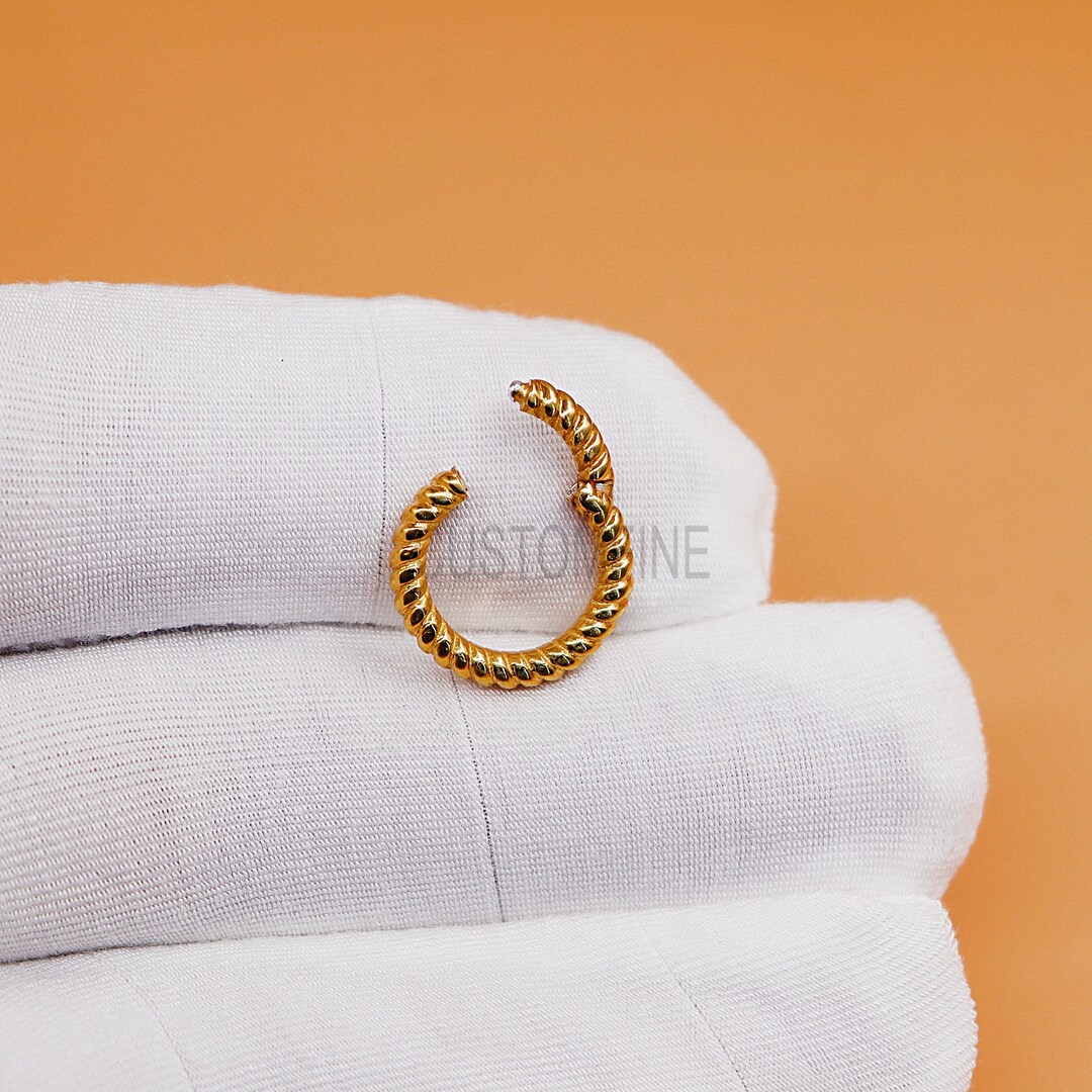 Twisted Wire 14k Gold Field Round Push Lock Jewelry 14k Gold - Etsy