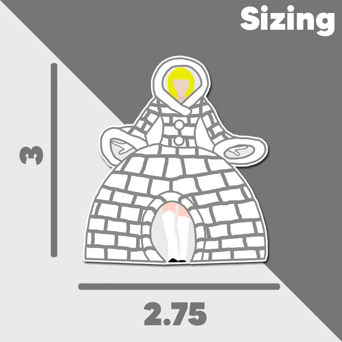 Igloo Dress Movie Sticker - Rome Dreams Kids Movie Stickers - Etsy