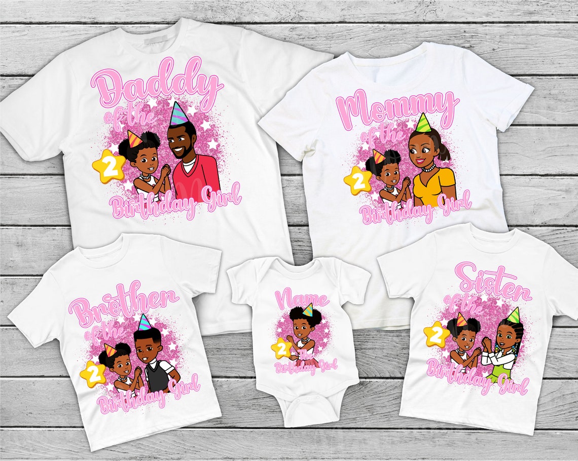 Family of Birthday Girl Svg Custom Gracie's Corner - Etsy