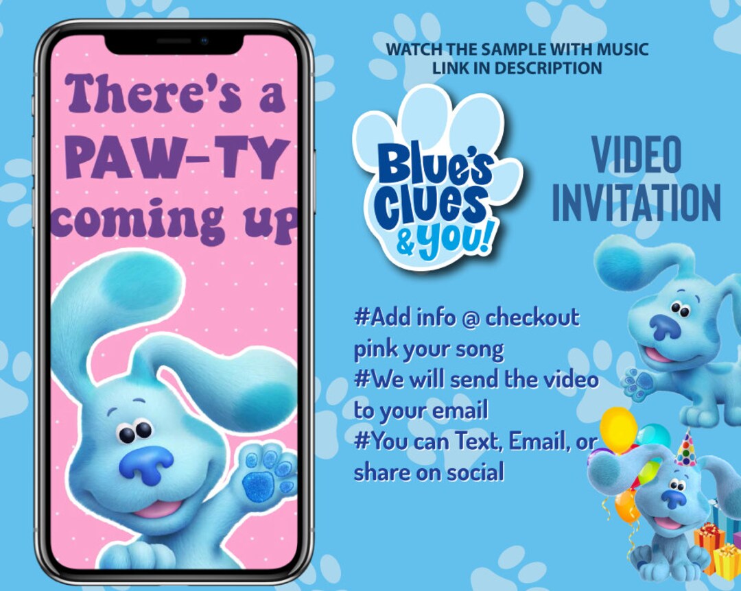 Birthday Video Invitation Catoon Animated Invitation - Etsy