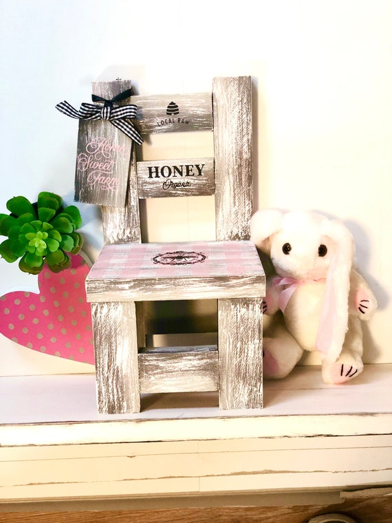 Farmhouse Mini Wooden Chair Mini Tier Tray Decor Farmhouse | Etsy