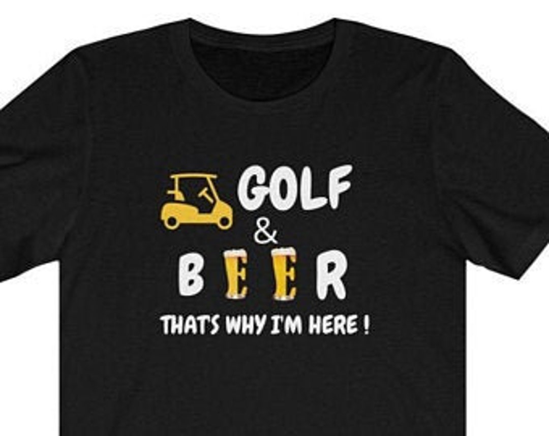 Golf & Beer Tshirt Funny Golfing T Shirts Drinking Alcohol - Etsy