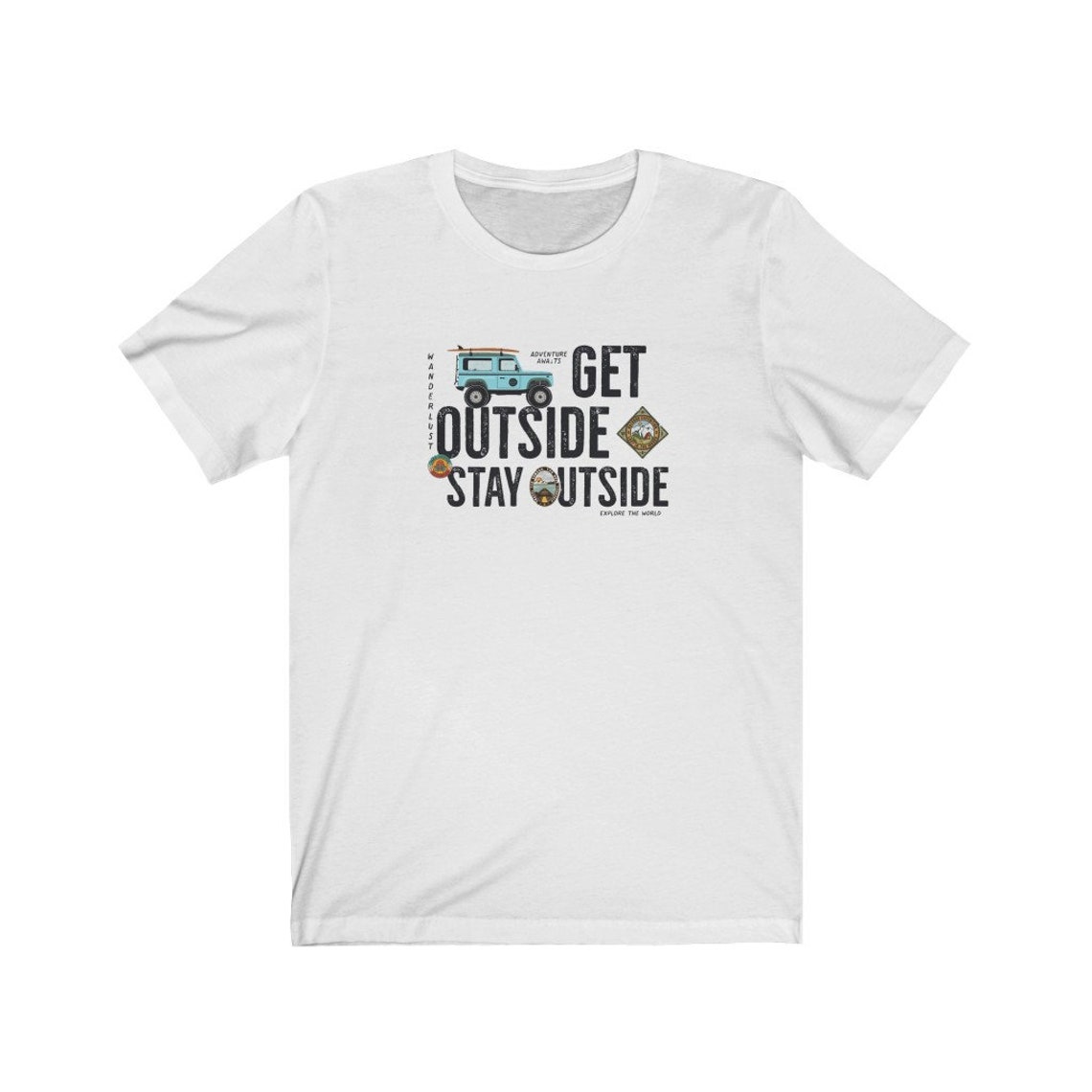 Get Outside Stay Outside Tshirt Life Quote Adventure T Shirt - Etsy
