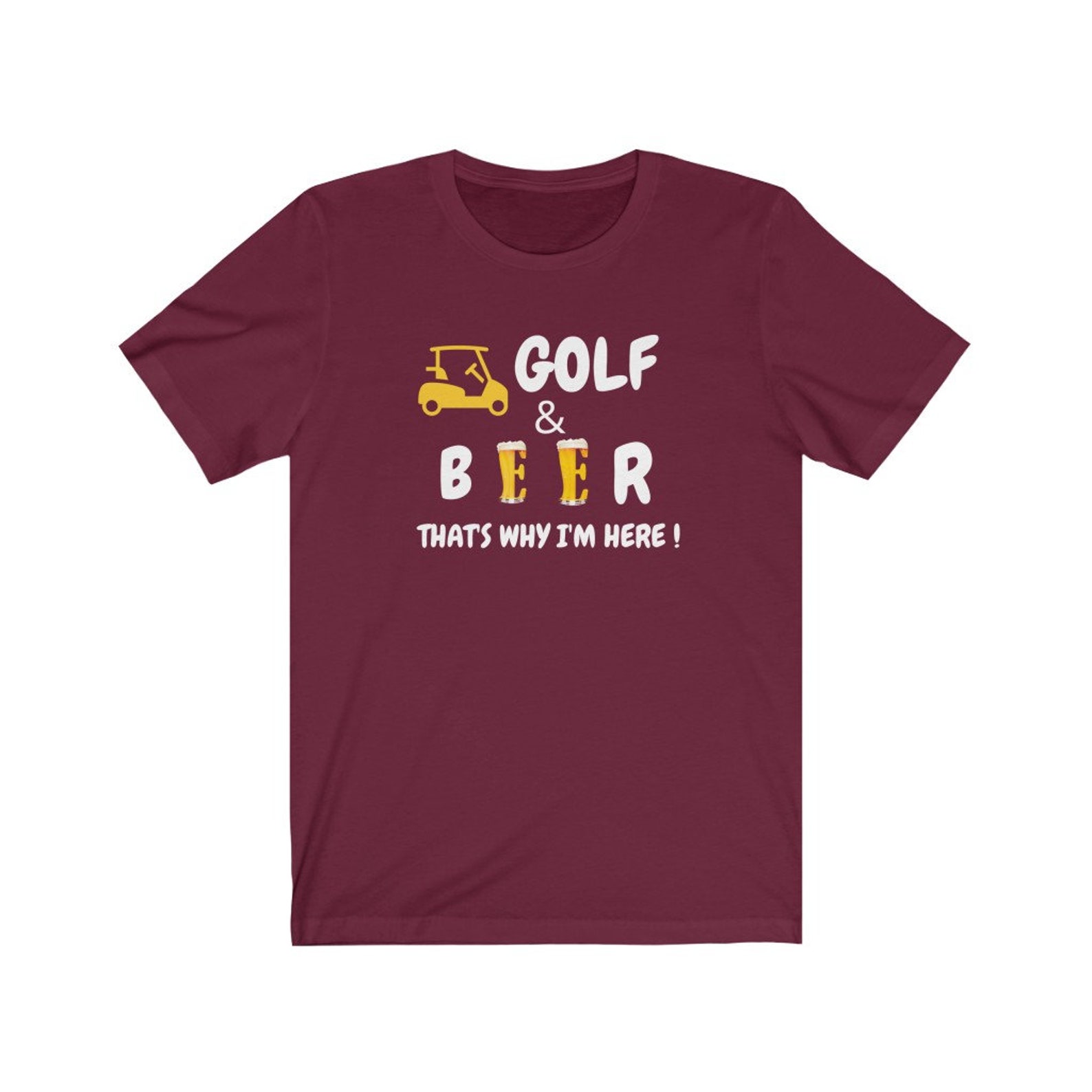 Golf & Beer Tshirt Funny Golfing T Shirts Drinking Alcohol - Etsy