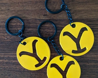 Yellowstone Train Station Keychain - Etsy