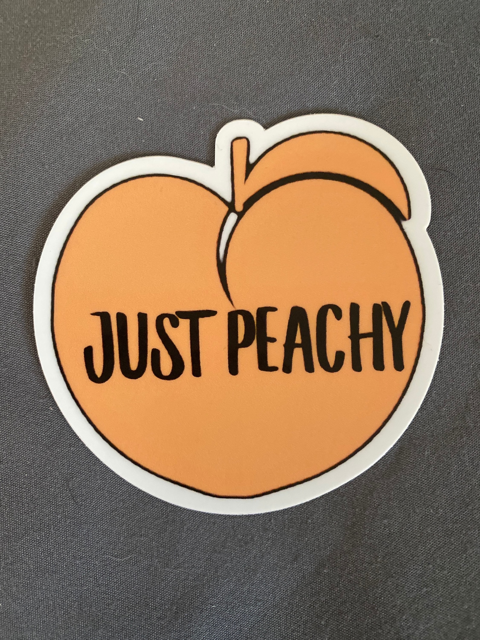 Just Peachy Sticker - Etsy