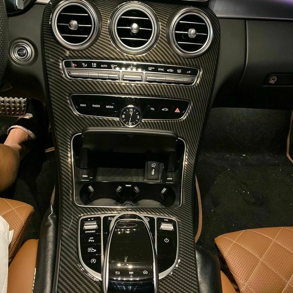 Carbon Fiber Center Console Trim für Mercedes C GLC Class | Etsy