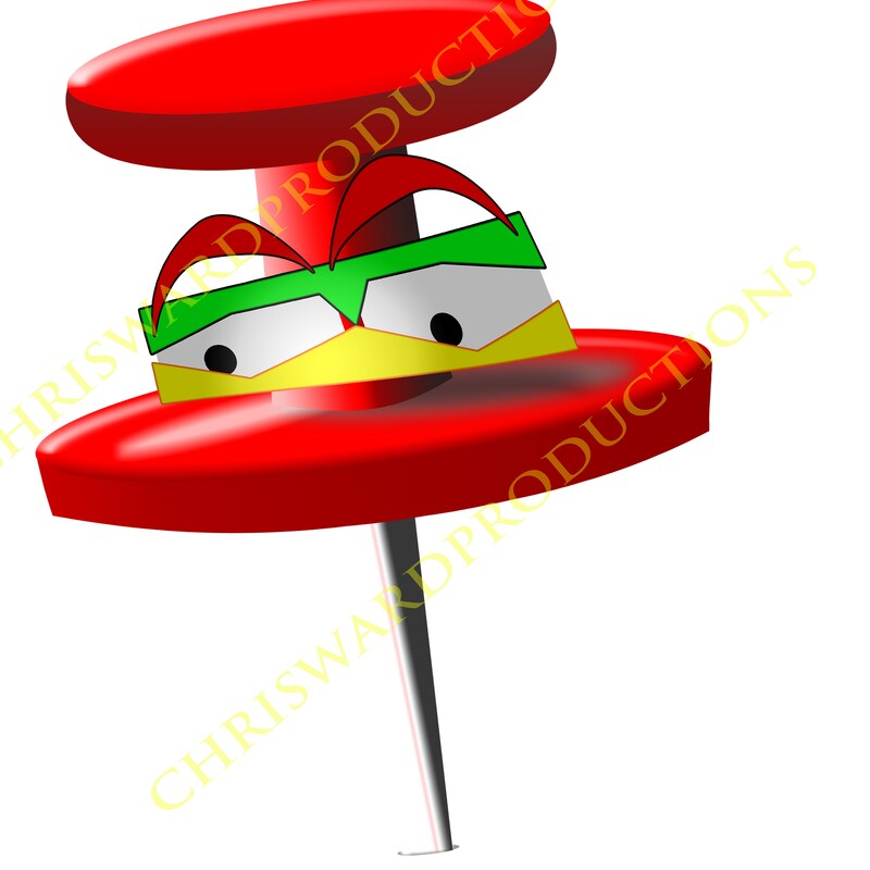 Thumb Tack Stickers - Etsy