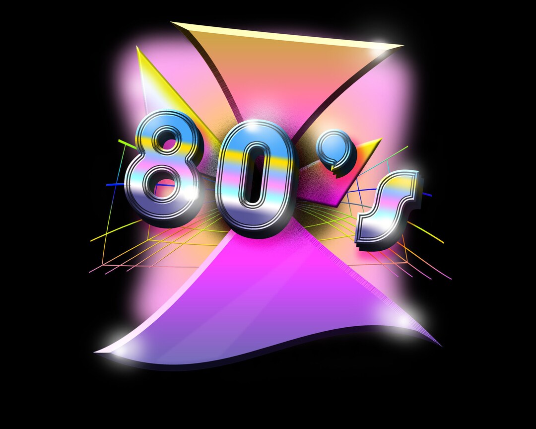 Digital Design Retro 80s Class Reunion Sign High Resolution Image ...