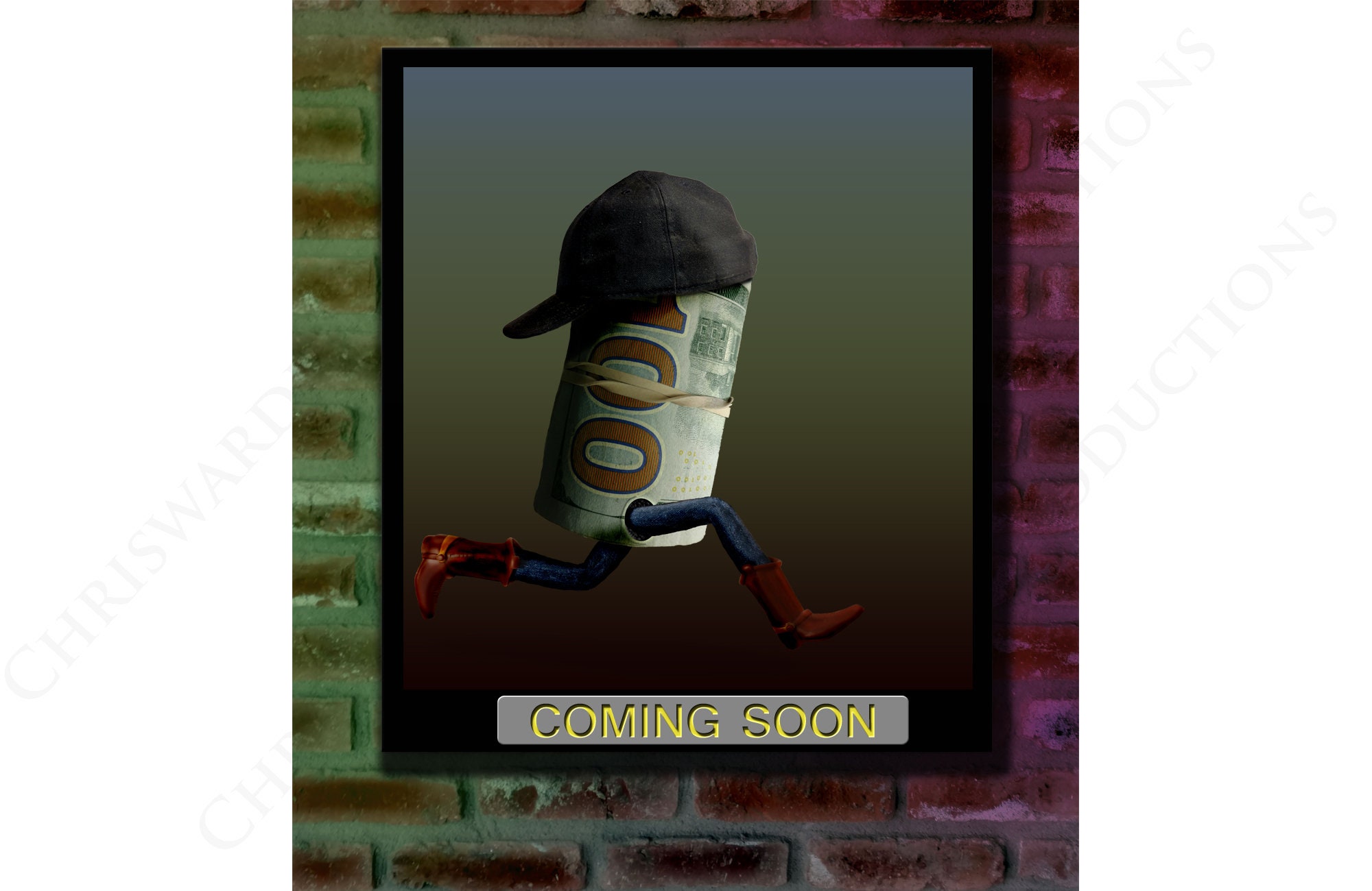 Money Roll Transparent Stencil Sticker Illustration Advertising High ...