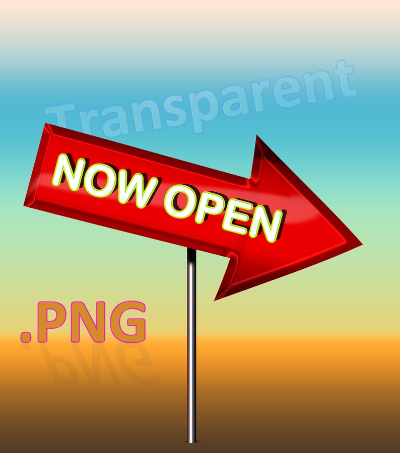 Now Open Sign Png - Etsy