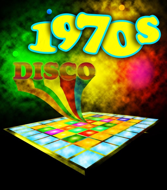 Digital Design 70s Disco Illuminated Dance Floor Retro Reunion | Etsy