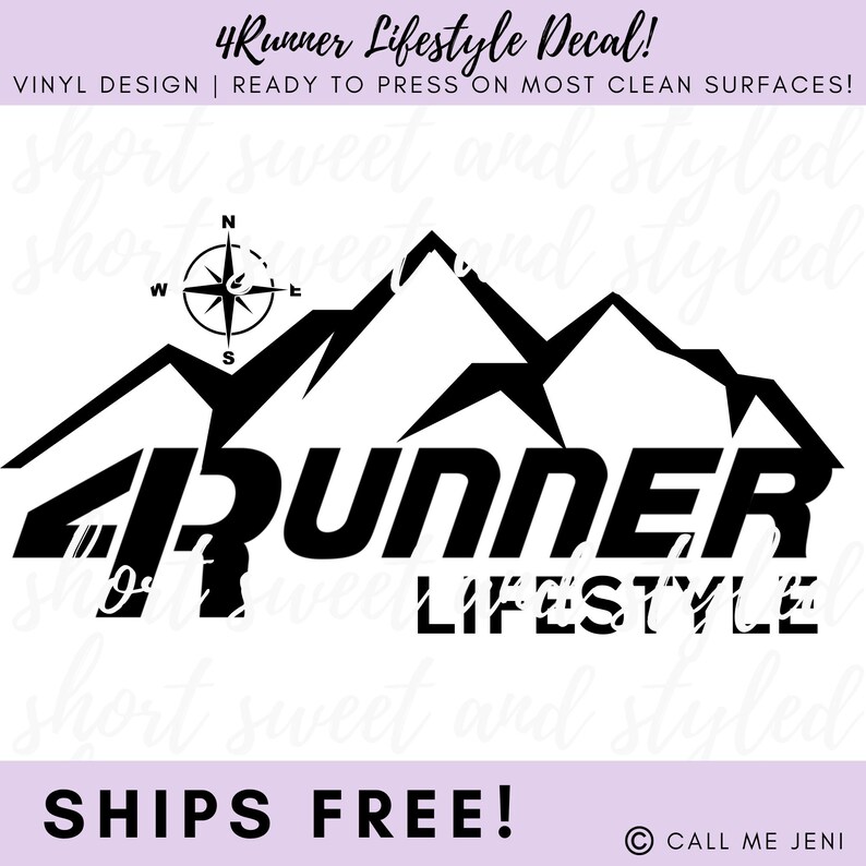 4runner Lifestyle With Compass Decal Ships FREE - Etsy