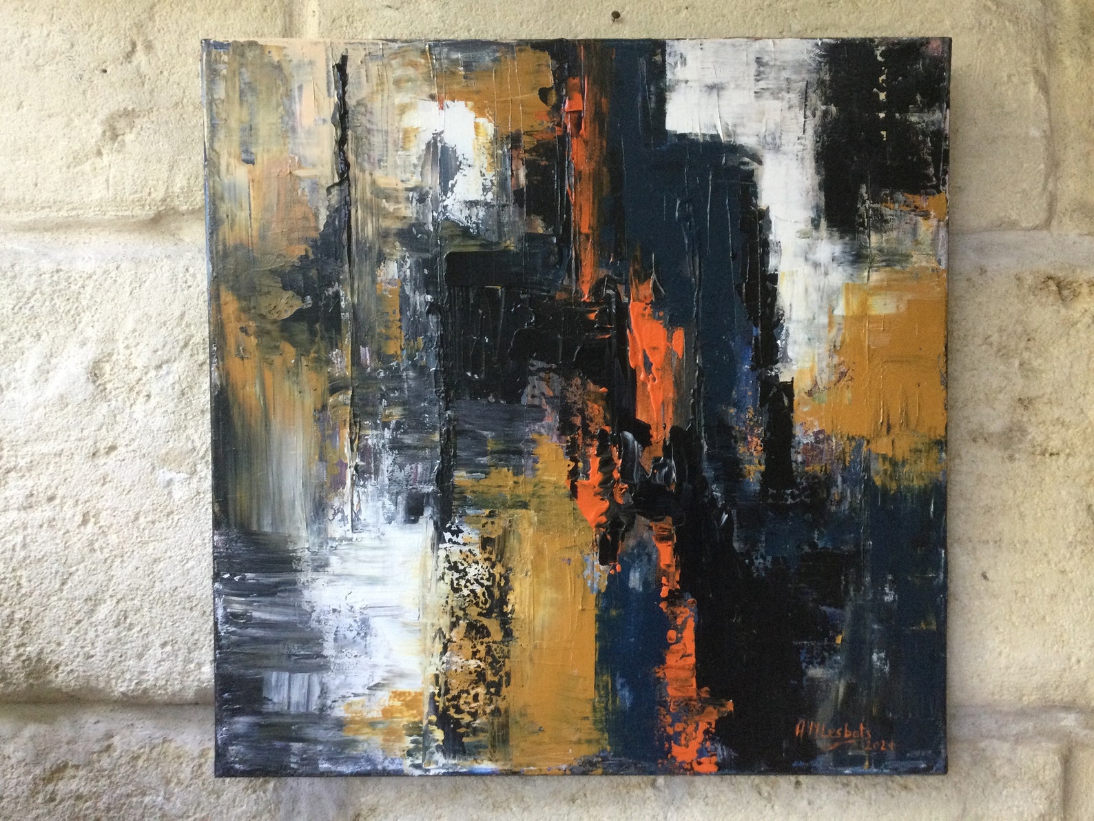Acrylic Mural Decorative Modern Art, Contemporary Abstract Painting ...