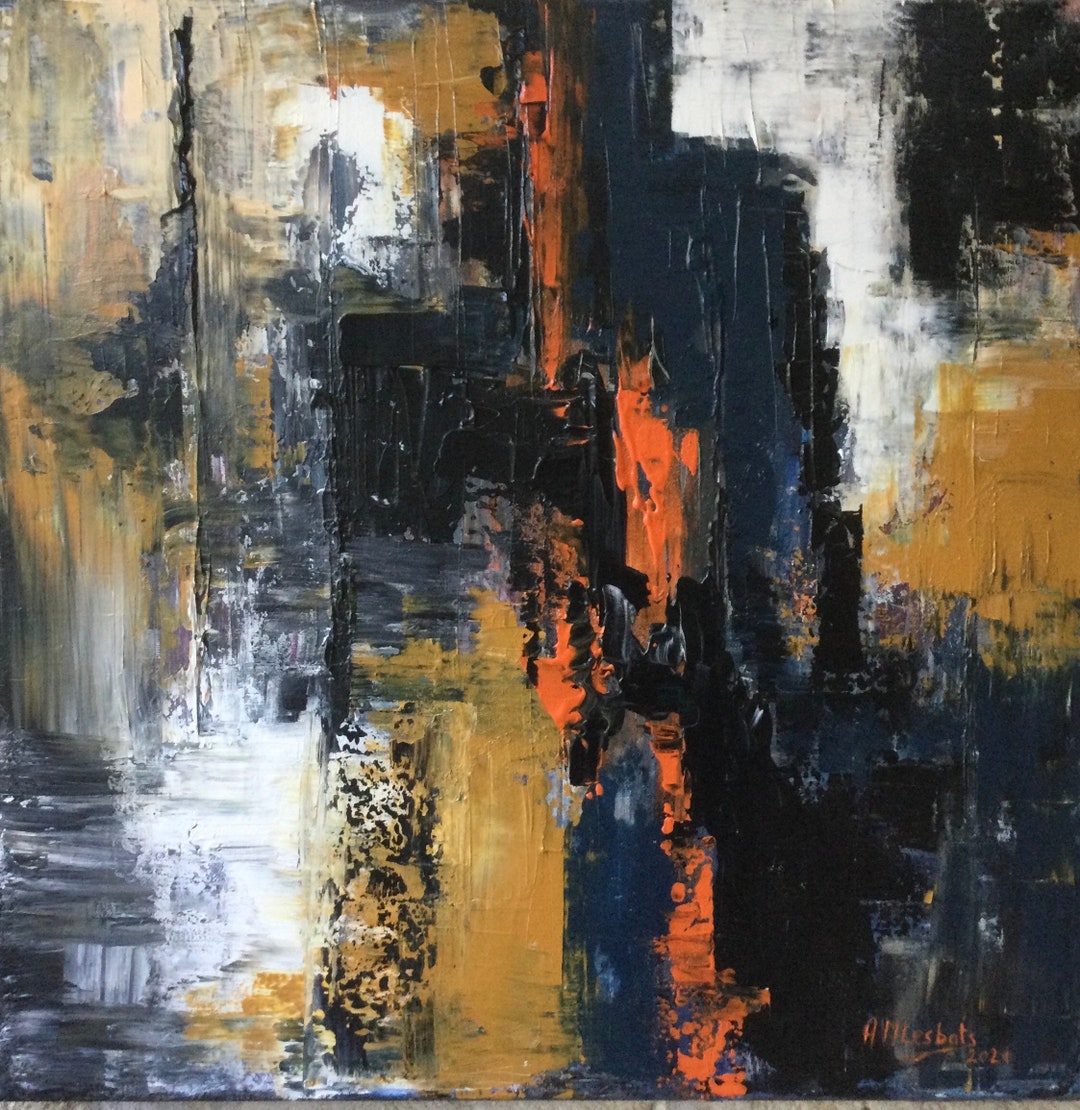 Acrylic Mural Decorative Modern Art, Contemporary Abstract Painting ...