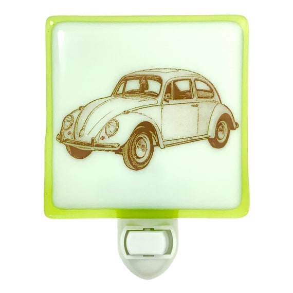 Cute Retro VW Bug Night Light Fused Glass Night Light | Etsy