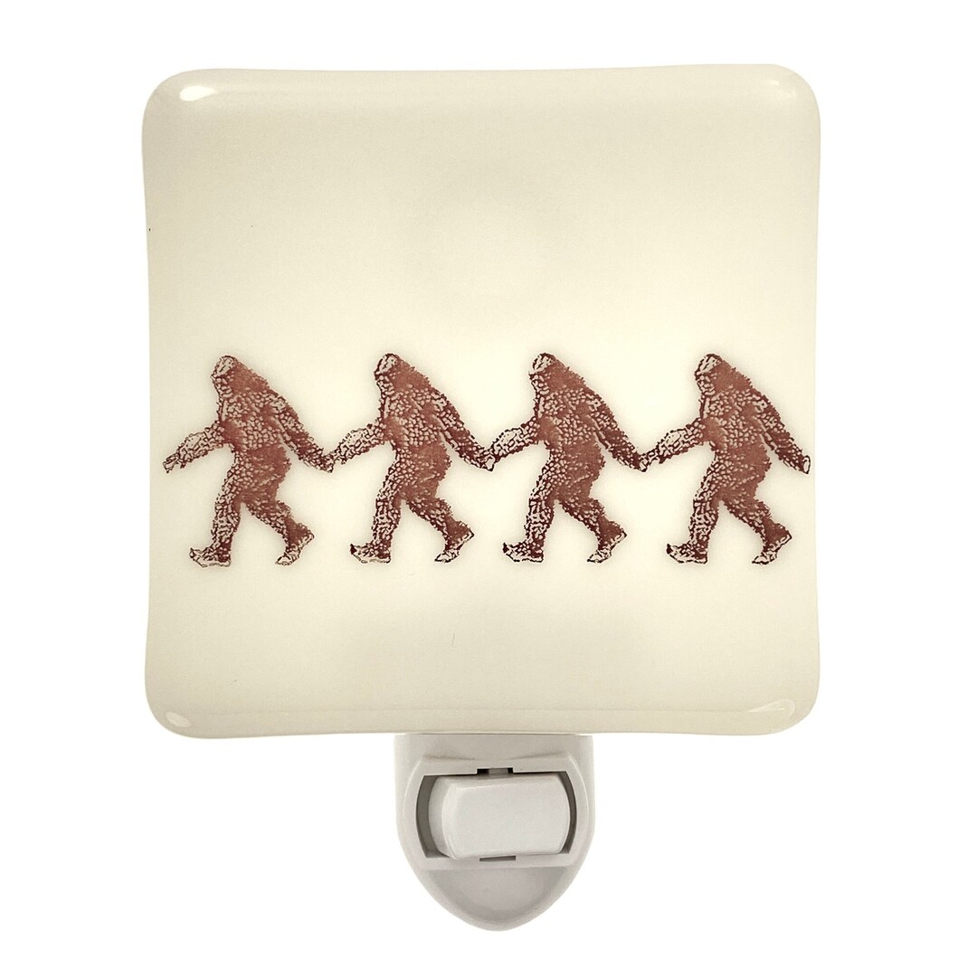 Handmade Bigfoot Fused Glass Night Light - Etsy