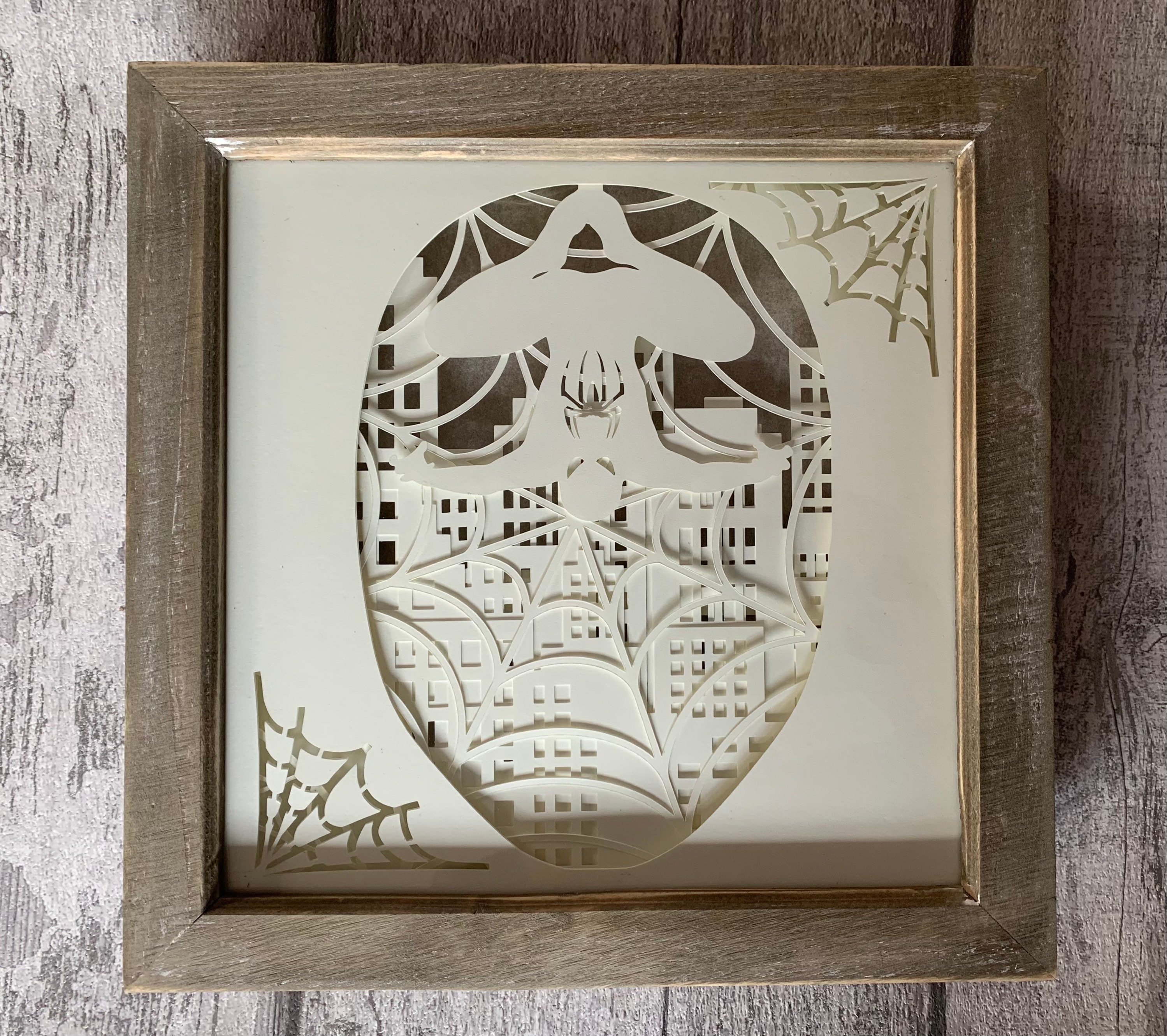Spider-man Inspired / Marvel / 3D Light up Shadow Box Frame / LED Light ...