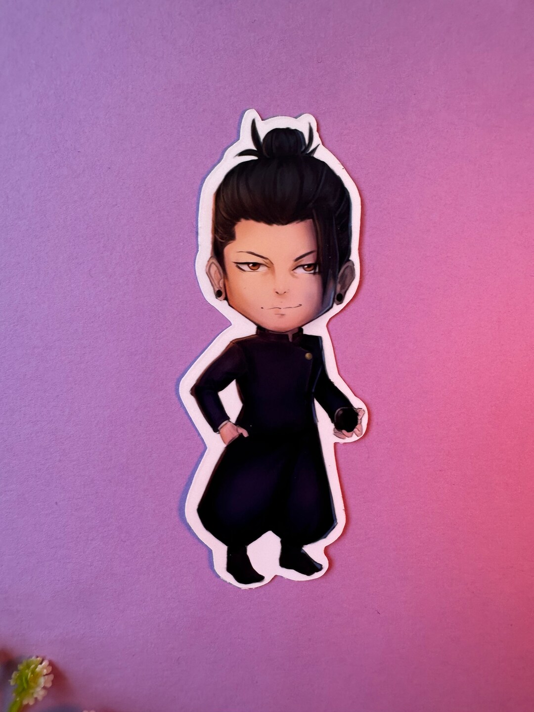Jujutsu Kaisen Chibi Suguru Geto Holographic Sticker, Vinyl, Scratch ...