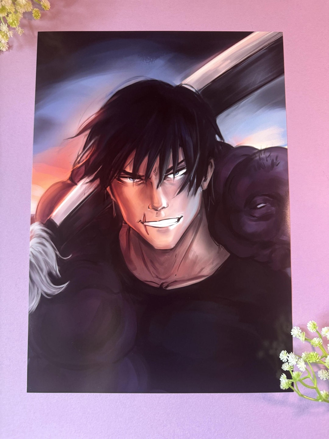 Jujustu Kaisen - Toji Fushiguro A4/A5 Art Print, Anime Fan Gifts, Manga ...