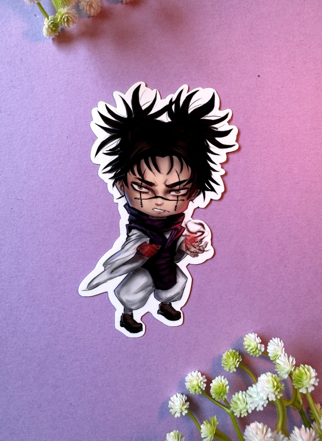 Jujutsu Kaisen - Chibi Choso Kamo - Holographic Sticker, Vinyl, Scratch ...