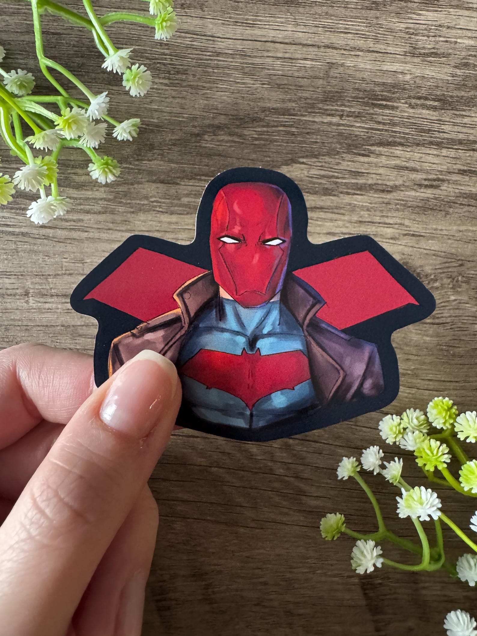 Red Hood Sticker – Jason Todd Vinyl Sticker, DC Comics, Laptop, Kindle ...
