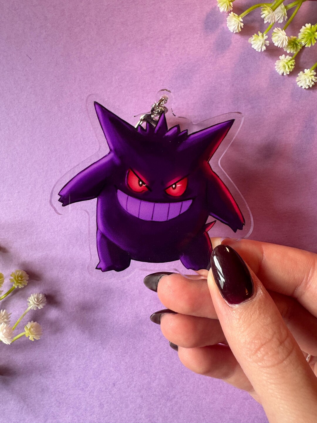 Gengar, Ghost Main, Keychain - 3in - Etsy