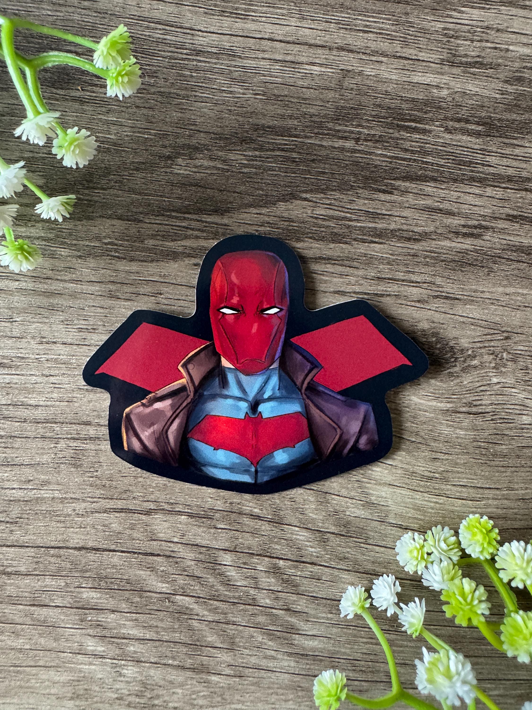 Red Hood Sticker – Jason Todd Vinyl Sticker, DC Comics, Laptop, Kindle ...