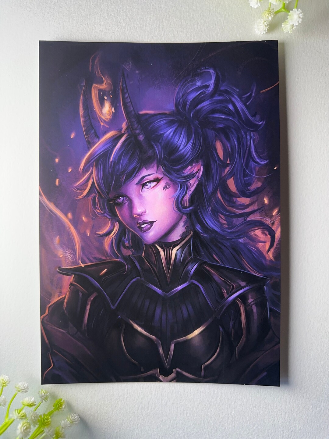 Anime Celestial Witch, Mystic Aura Enchantress A5 Art Print - Etsy