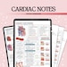 Cardiac Nursing Notes Study Bundle 25 Topics 16 Sheets, Cardiac ...