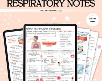 Respiratory System Disorder Study Notes - Etsy